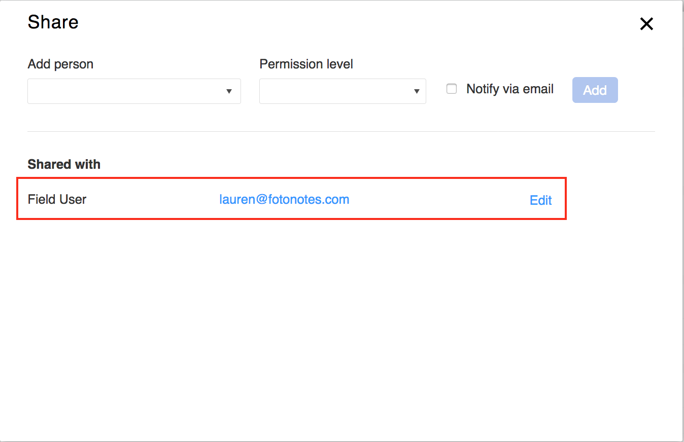 Sharing projects/work with multiple users & permissions levels – SiteCapture