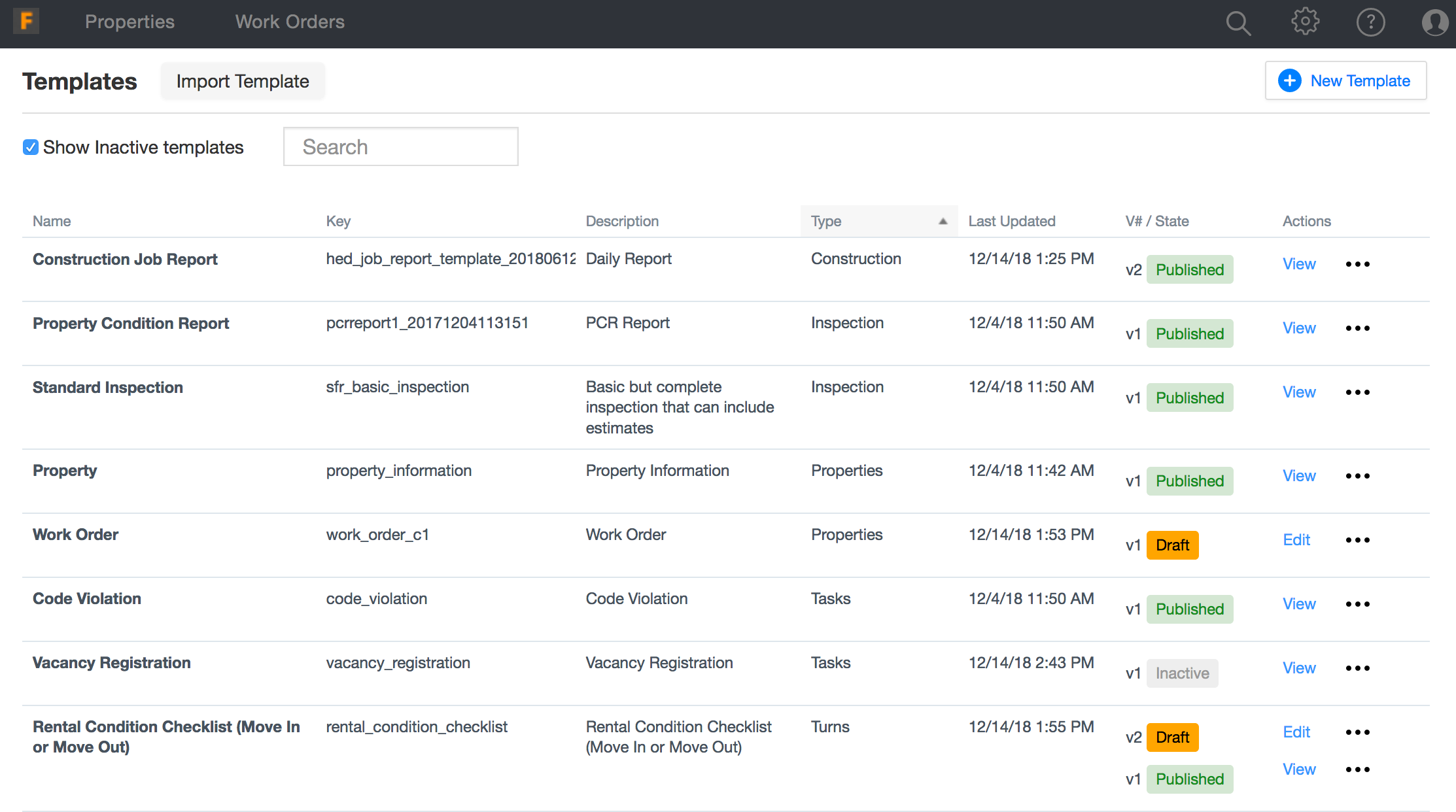 Managing Templates – SiteCapture