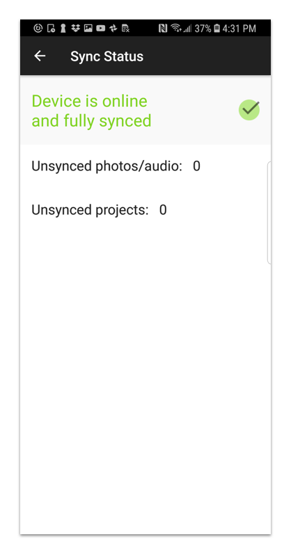 Android: How to Sync & Check Sync Status – SiteCapture